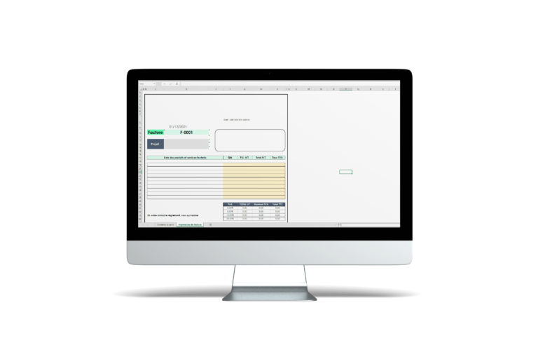 Modèle de facture bâtiment l EXCEL l BTP
