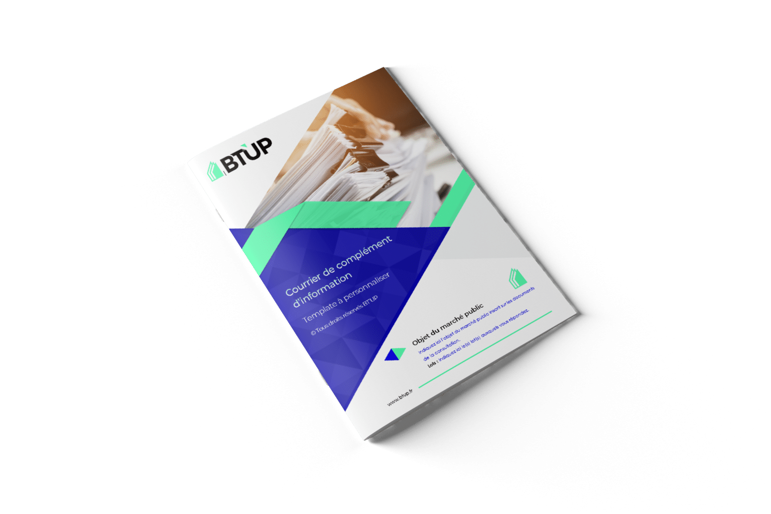 Courrier de complément d’information l Marché public l BTUP